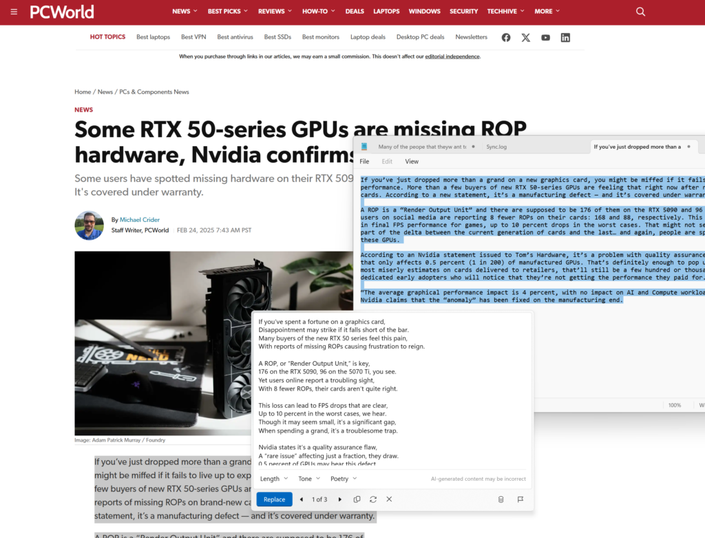 Windows 11 Notepad Gets AI Rewrite: Try the New Feature!